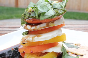 Caprese Tower Salad • Hip Foodie Mom