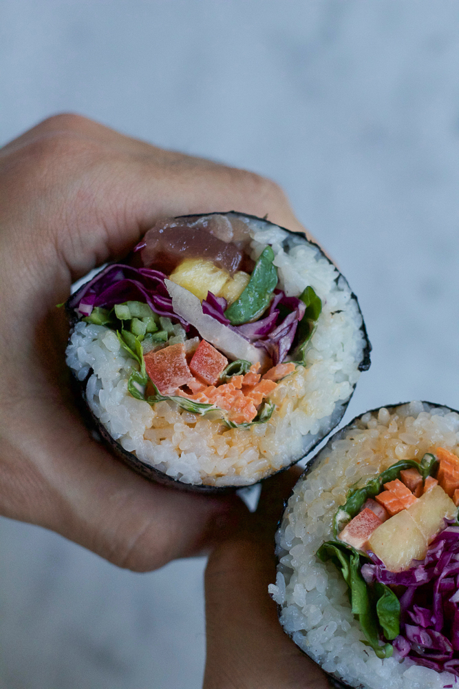 Sushi Burrito + A Video! • Hip Foodie Mom