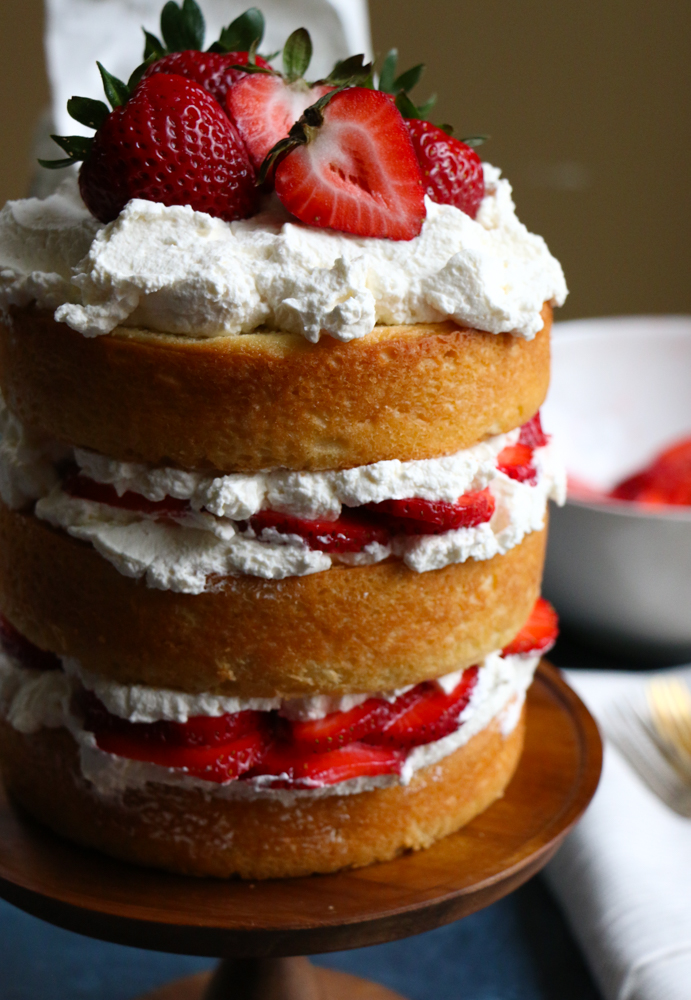 Strawberry Layer Cake + A Video! • Hip Foodie Mom