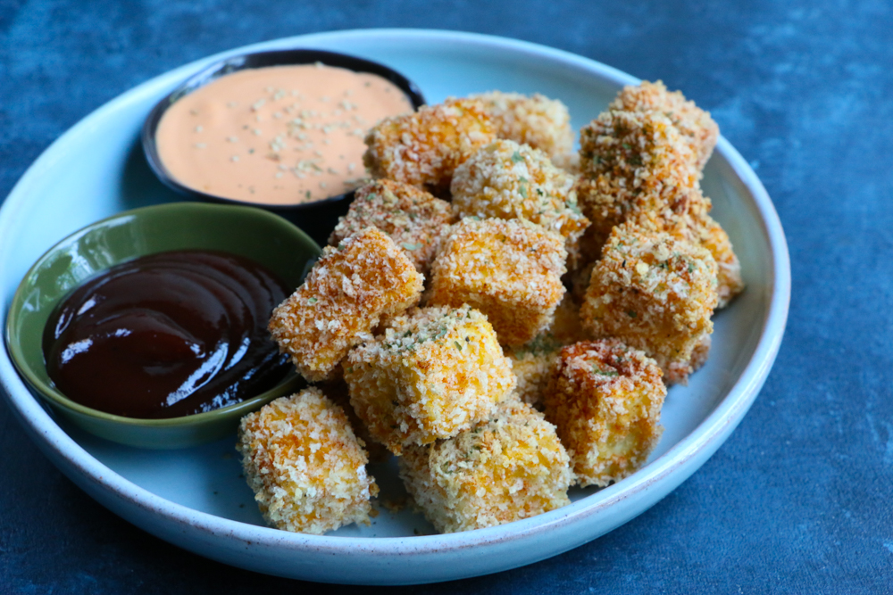 Baked Popcorn Tofu • Hip Foodie Mom