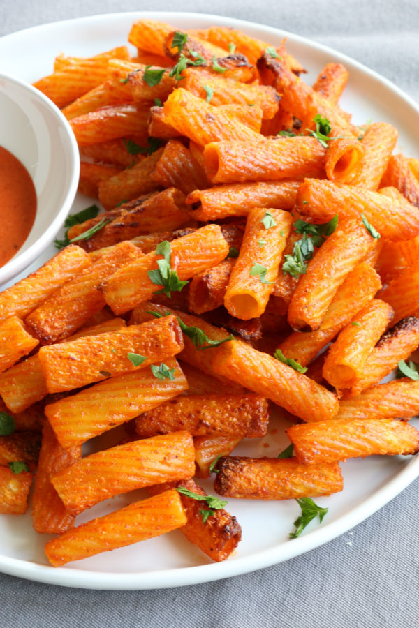 Gochujang Flavored Pasta Chips! • Hip Foodie Mom