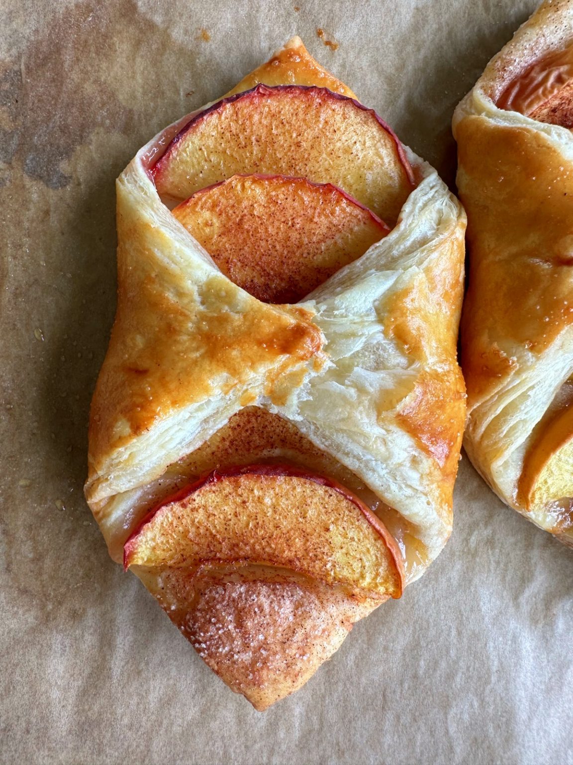 Easy Peach Croissants with Ice Cream • Hip Foodie Mom
